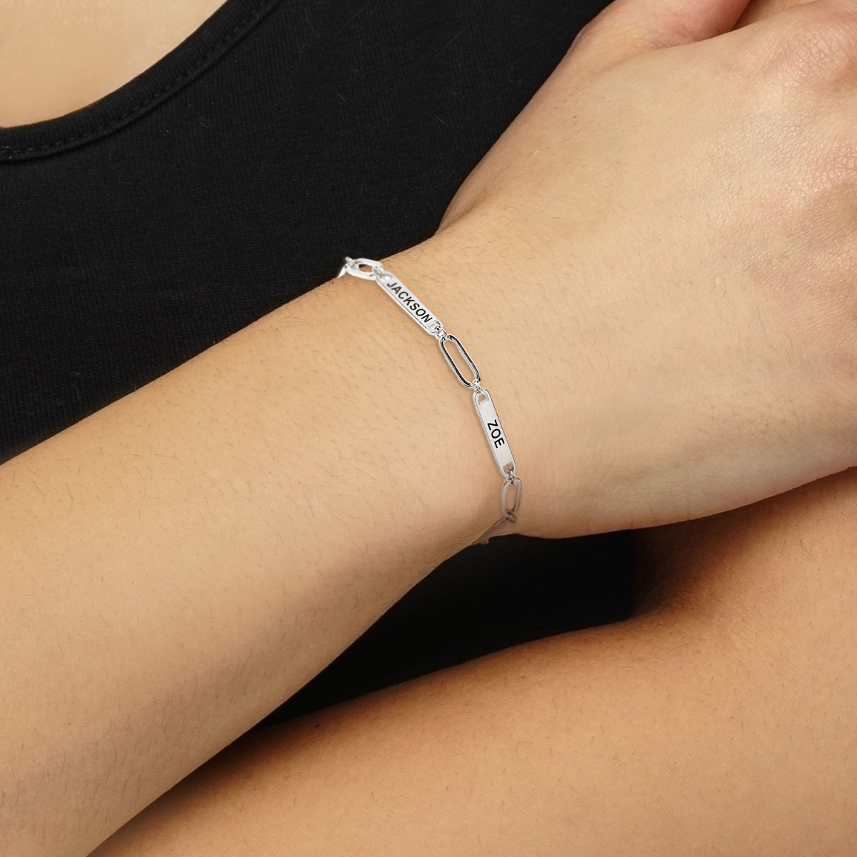 Engravable Name Station Bracelet 1 Line Zales